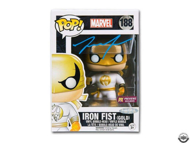 Finn Jones Autographed Funko Pop! Marvel: Iron Fist (Gold) - Midwest Cards