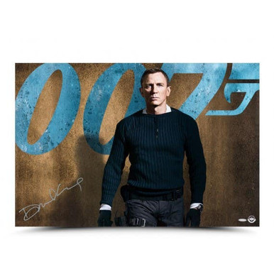 Daniel Craig Autographed "No Time To Die V1" 30x20 - Midwest Cards