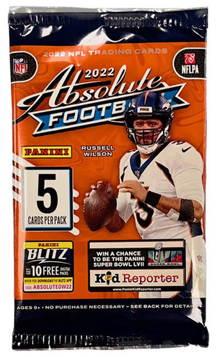 2022 Panini Absolute Football Gravity Feed Pack