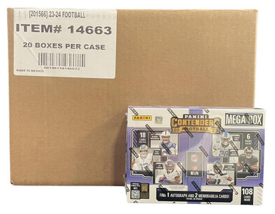 2023 Panini Contenders Football Mega (Orange Parallels) 20 Box Case