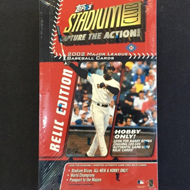 2002 Topps Stadium Club Relic Edition Baseball Hobby Box