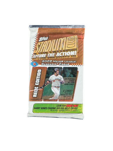 2002 Topps Stadium Club Relic Edition Baseball Hobby Pack