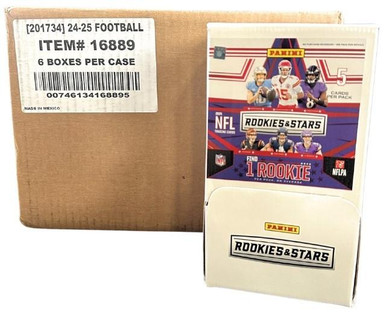 2024 Panini Rookies & Stars Football Gravity Feed 6 Box Case