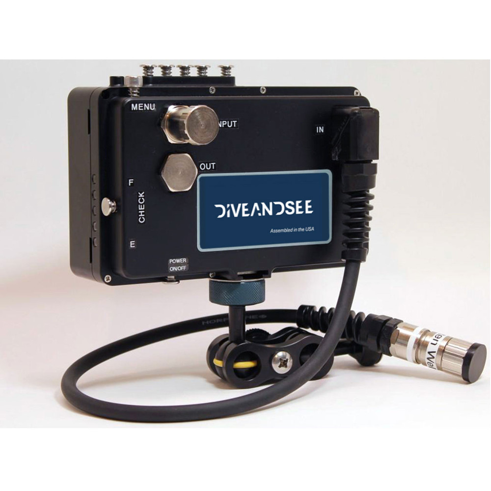 5.5" underwater HDMI SDI Video Monitor Live Video option. Cross converter