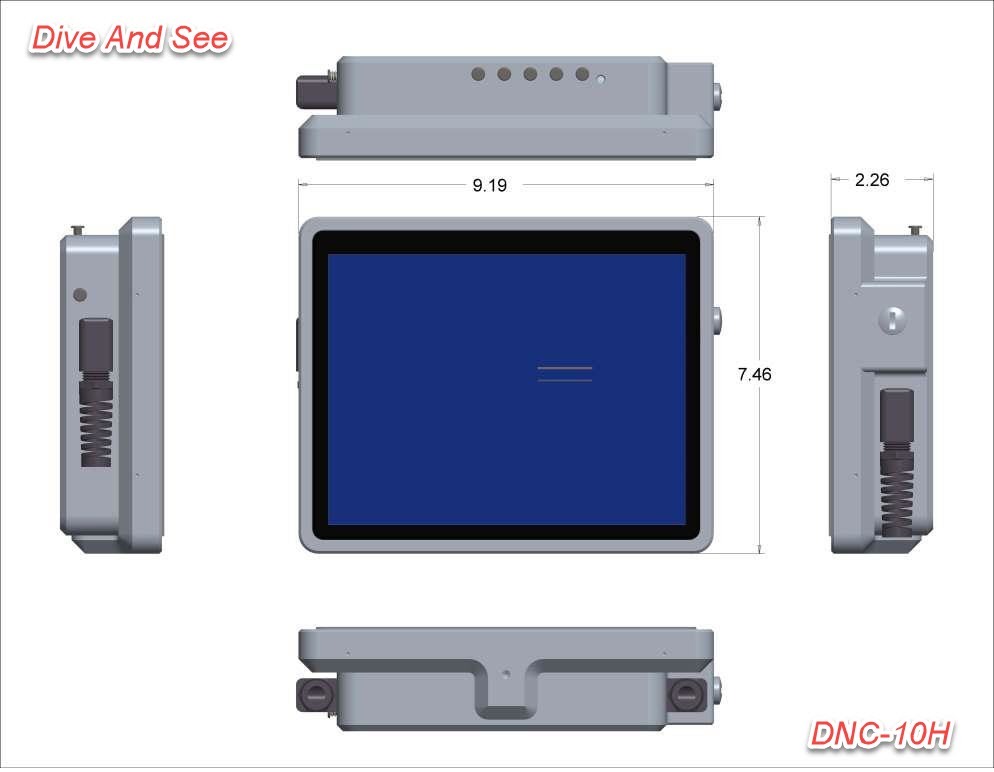 Dnc 10h 10 Inch Underwater Monitor With Hdmi Input