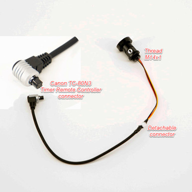 Remote control M14 bulkhead connector for Nauticam Canon 1DX II ...