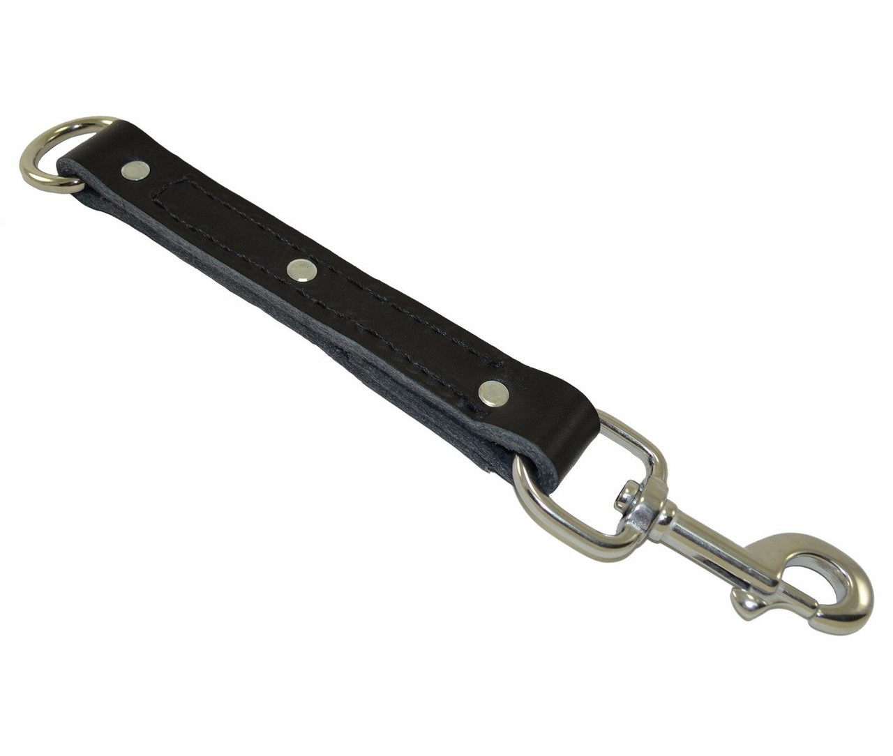 Leather Snap Tab - 10 Inch | Latigo Leather Traffic Dog Lead - J&J Dog ...