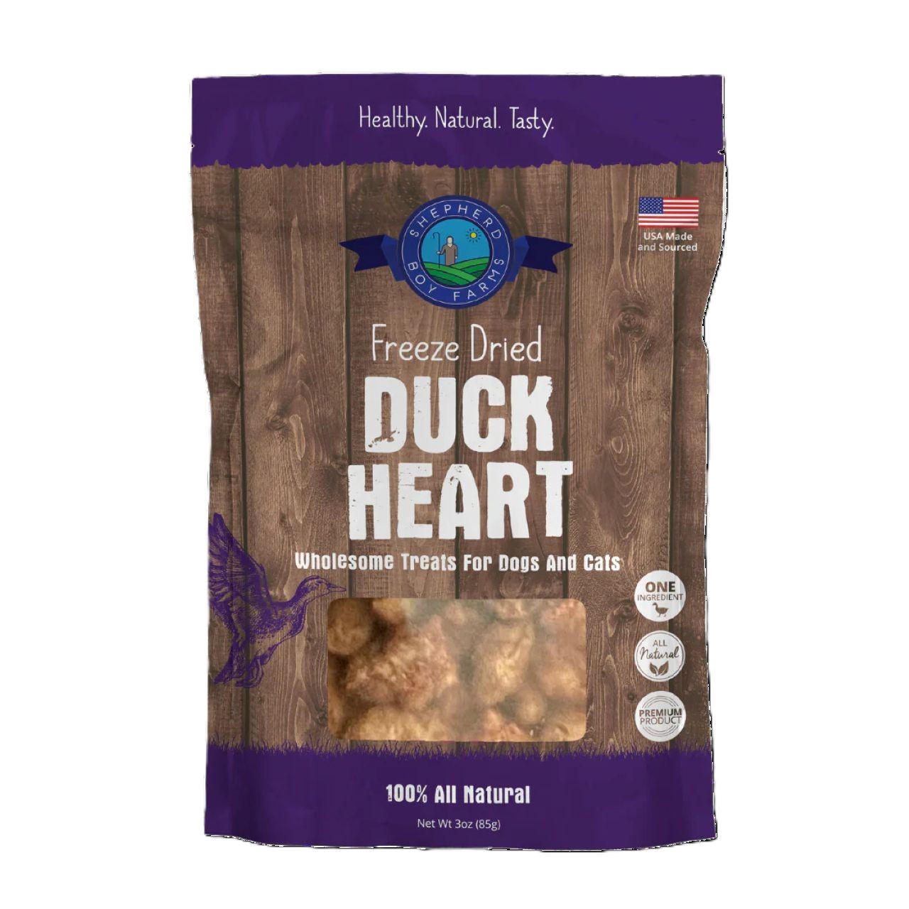 Duck Hearts | Freeze Dried Dog Treats | Shepherd Boy Farms