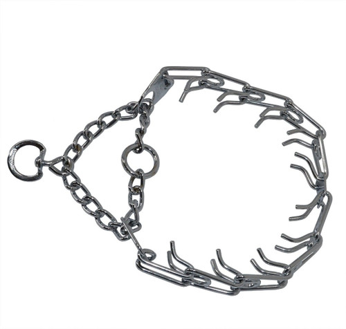 Herm Sprenger Ultra-Plus Chrome-Plated Steel Pinch Collar with Swivel