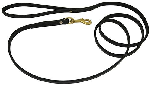 Standard Obedience Leash | Dog Leather Lead - J&J Dog Supplies
