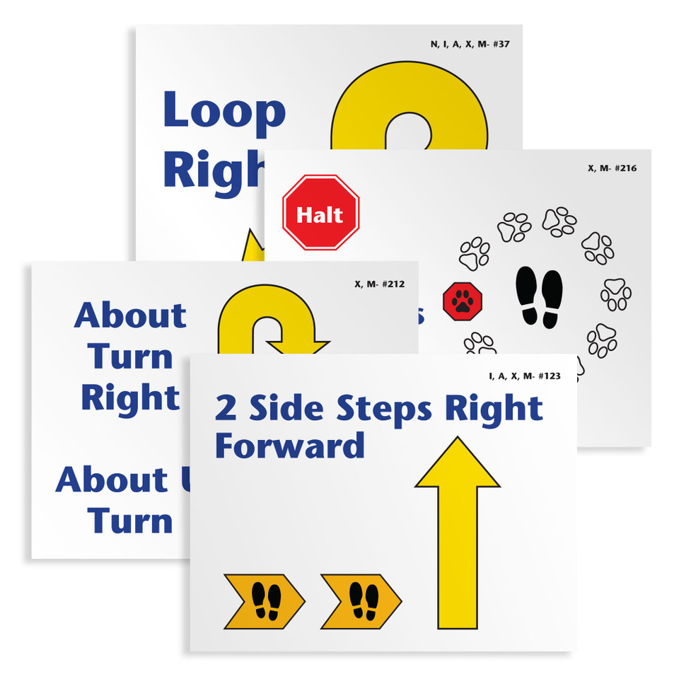 AKC Rally Obedience Signs | Dog Competition Signs | Rally Training