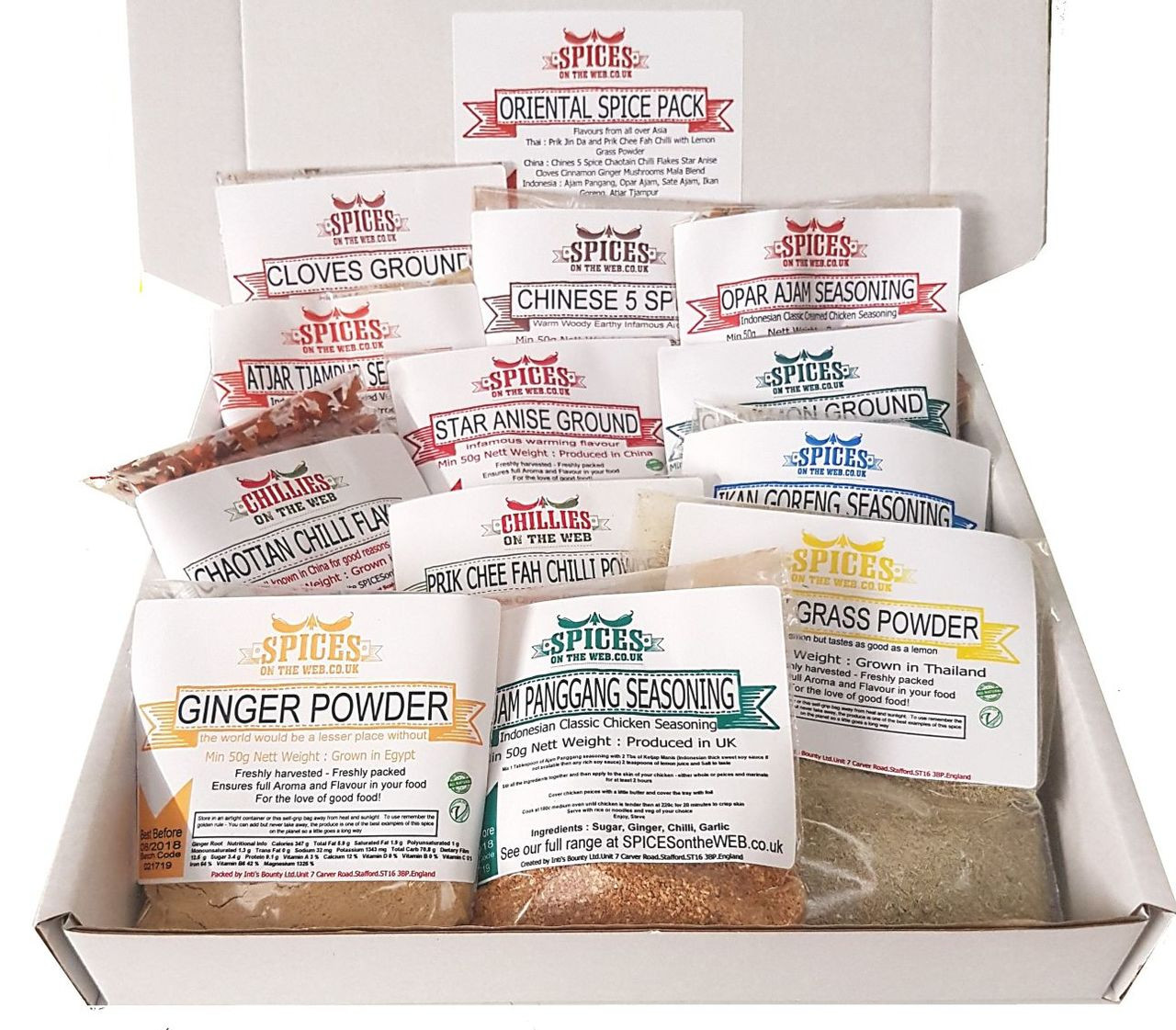 Oriental Spices Pack | Spices on the Web