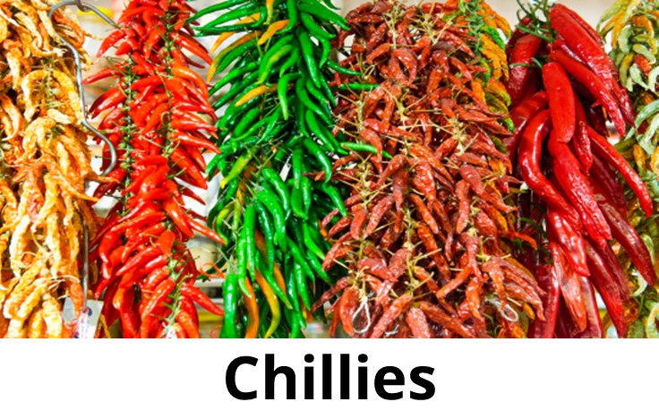 Herbs Spices Chilli of the Highest Quality all served by Spices on the Web