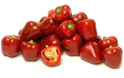 Mini Bell Red Sweet Pepper 10 Seeds by CHILLIESontheWEB