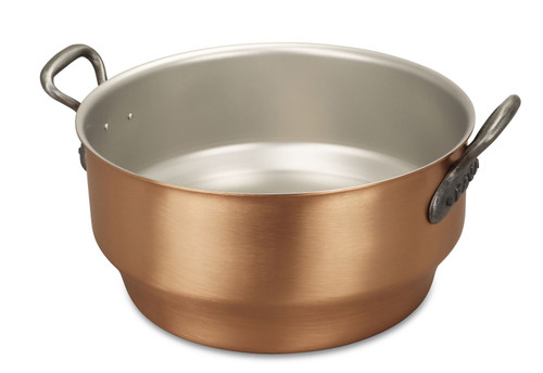 Copper Steamer with steamer insert 28cm by Falk Culinair