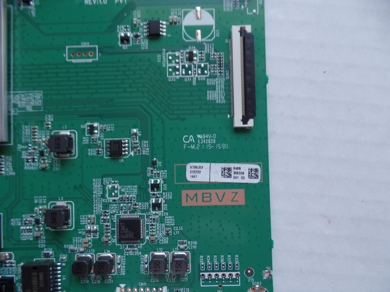Vizio V705-J03 main board 1P-0211X02-4010 CAR13, 648B