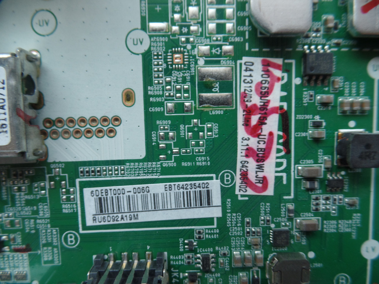 EBT64235402 Main Board for LG 65UH615A-UC.BUSWLJR 65UH6150-UB.BUSWLJR
