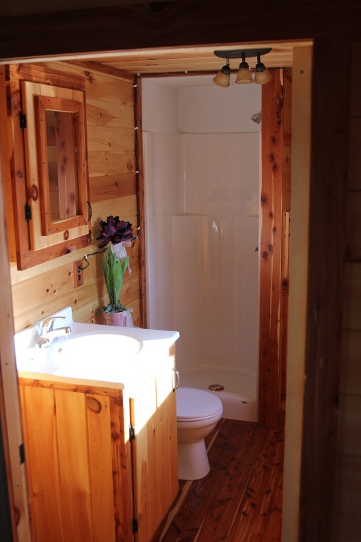 Hunter 12x30 w/ 12x10 Log Cabin | Wayside Lawn Structures