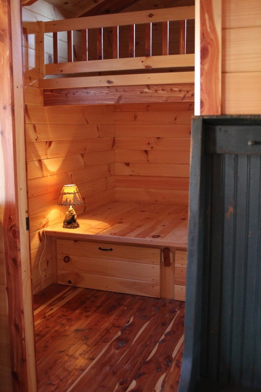Hunter 12x30 w/ 12x10 Log Cabin | Wayside Lawn Structures