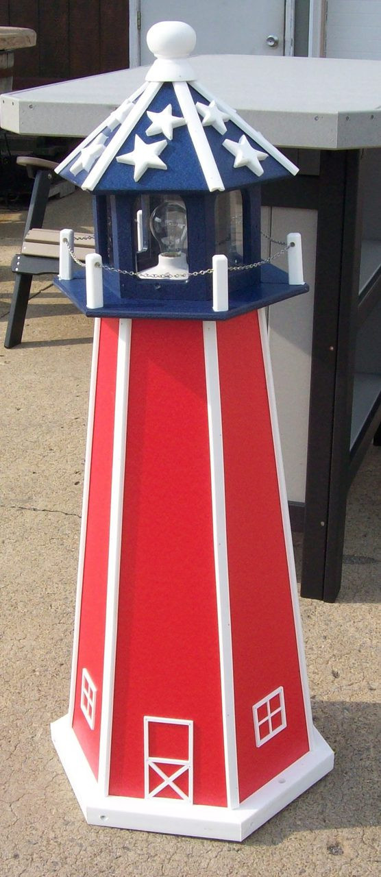 Poly Lighthouses | Wayside Lawn Structures in Columbiana, Ohio