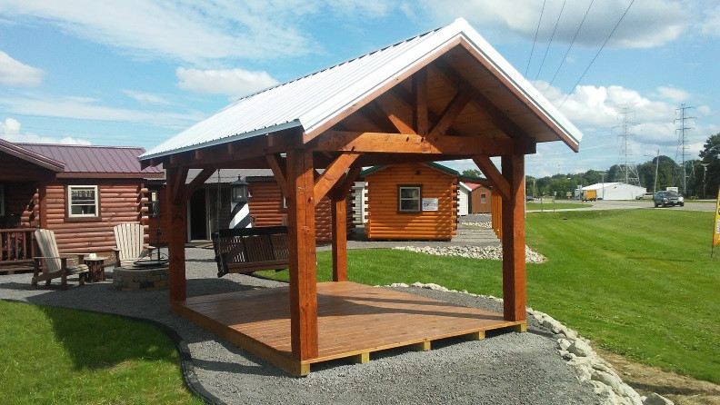 Rustic Wood Pavilion | Customizable | Portable | Versatile