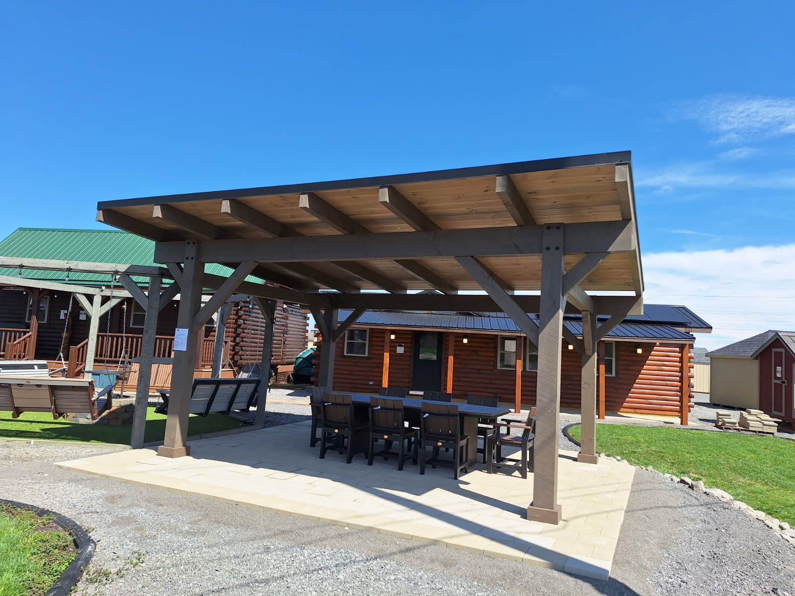 Large Built On Site Rustic Pavilion | Customizable | Versatile