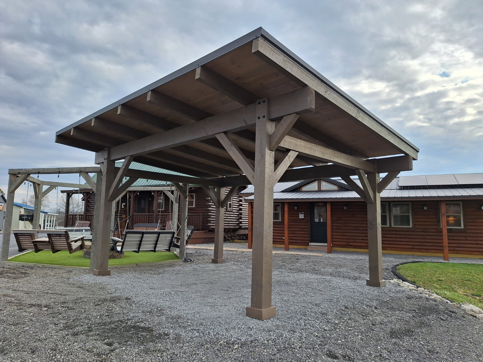 Large Built On Site Rustic Pavilion | Customizable | Versatile