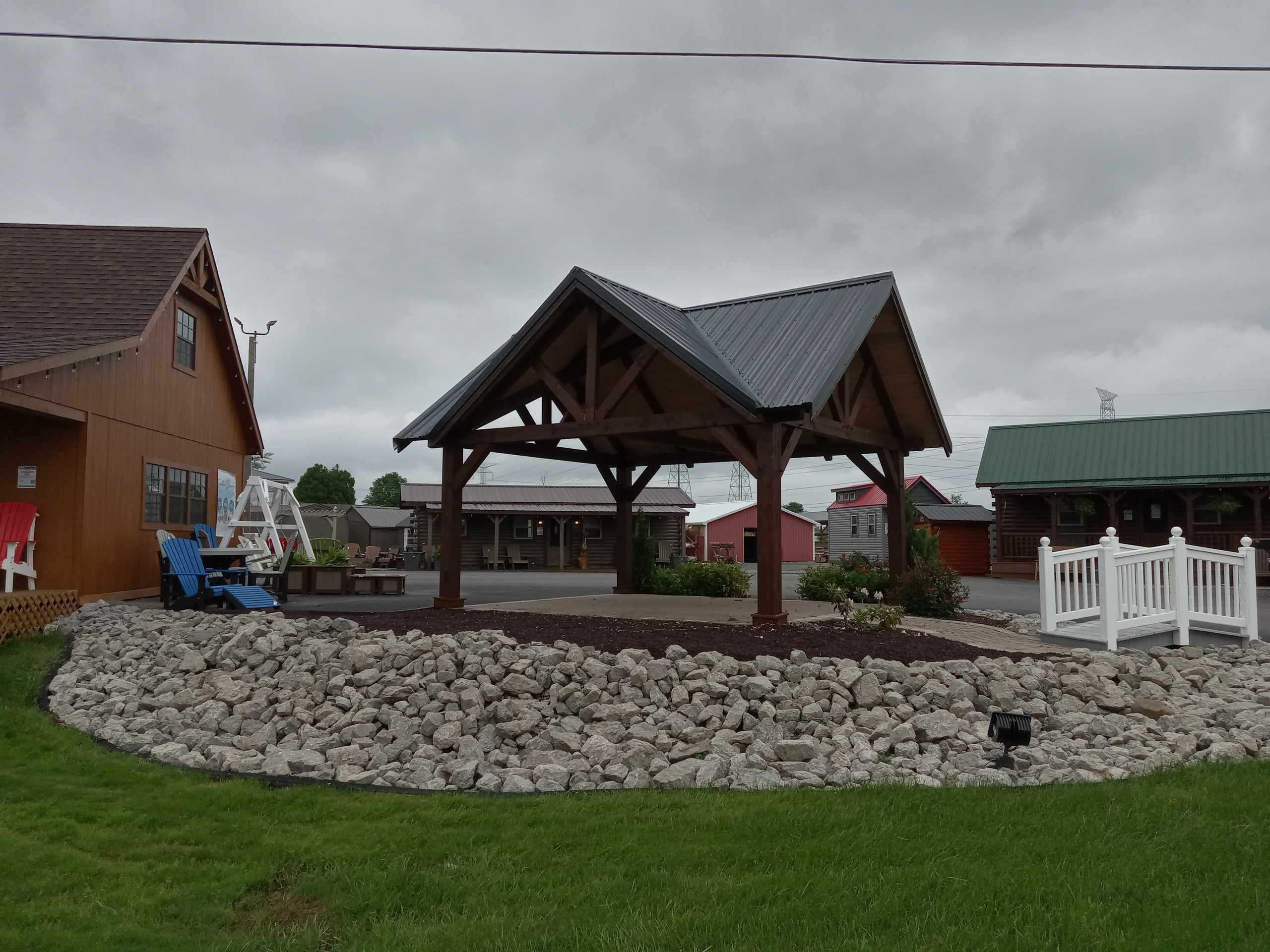 Large Built On Site Rustic Pavilion | Customizable | Versatile