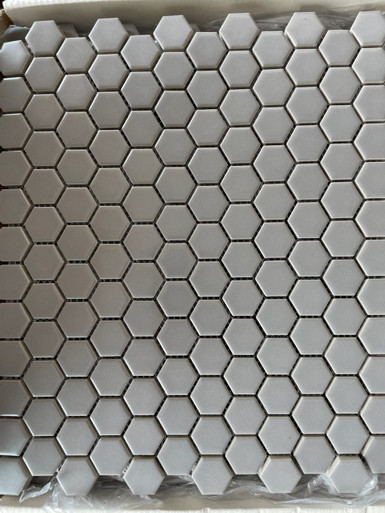 ARVEX 1" GREY HEXAGON MATTE - Tile for Less