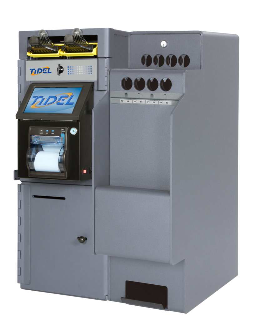 Tidel S4 with Bulk Note Feeder and Tube Vend - Data Financial, Inc.