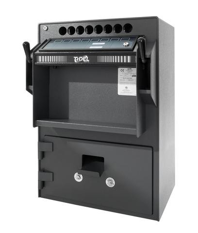 Tidel S4 Cash Deposit Safe with Bulk Note Feeder - Data Financial, Inc.