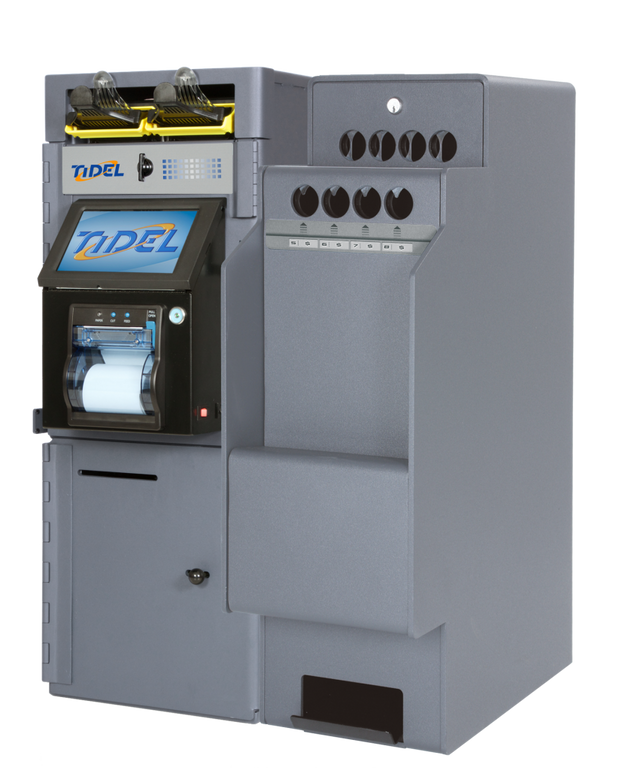 Tidel S4 with Bulk Note Feeder and Tube Vend - Data Financial, Inc.
