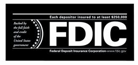 Wall-Style FDIC Signs w/o Backplate Sturdy laminate signs in etched or ...