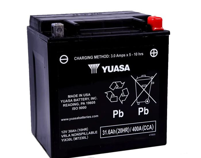 Yuasa Battery Yuasa Yix30L Factory Activated Maintenance Free 12 Volt ...