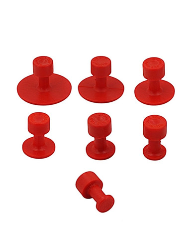 Glue Tab 14X23 mm Curved Red Line oval