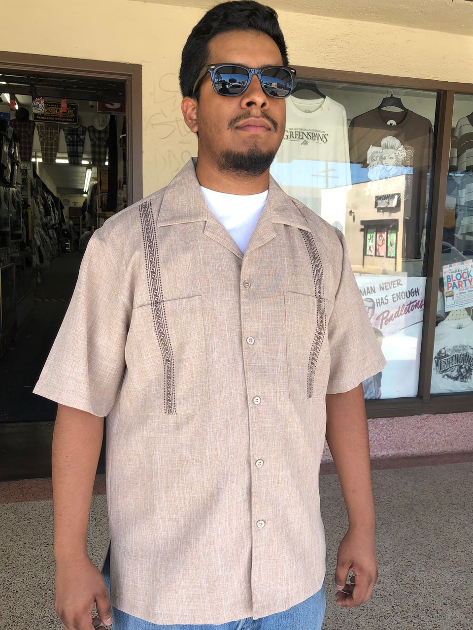 Two Pockets Two Stripe Shirts