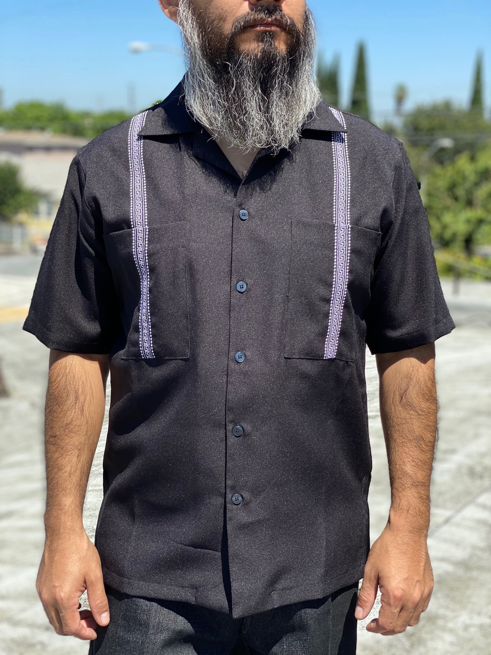 Two Pockets Two Stripe Shirts