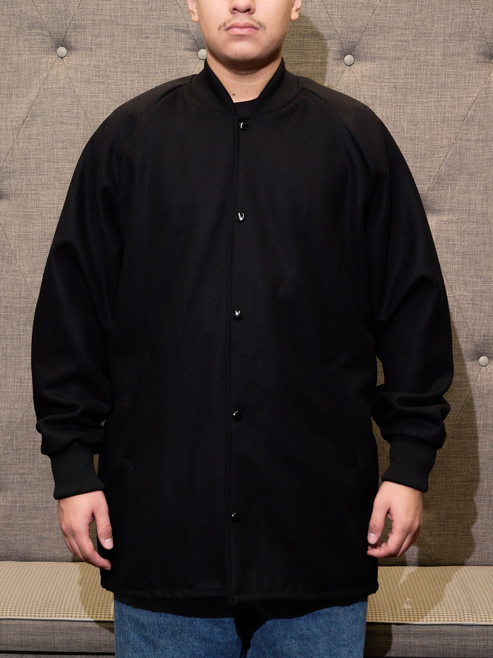 Knit Collar Clicker Coats made by Greenspan's