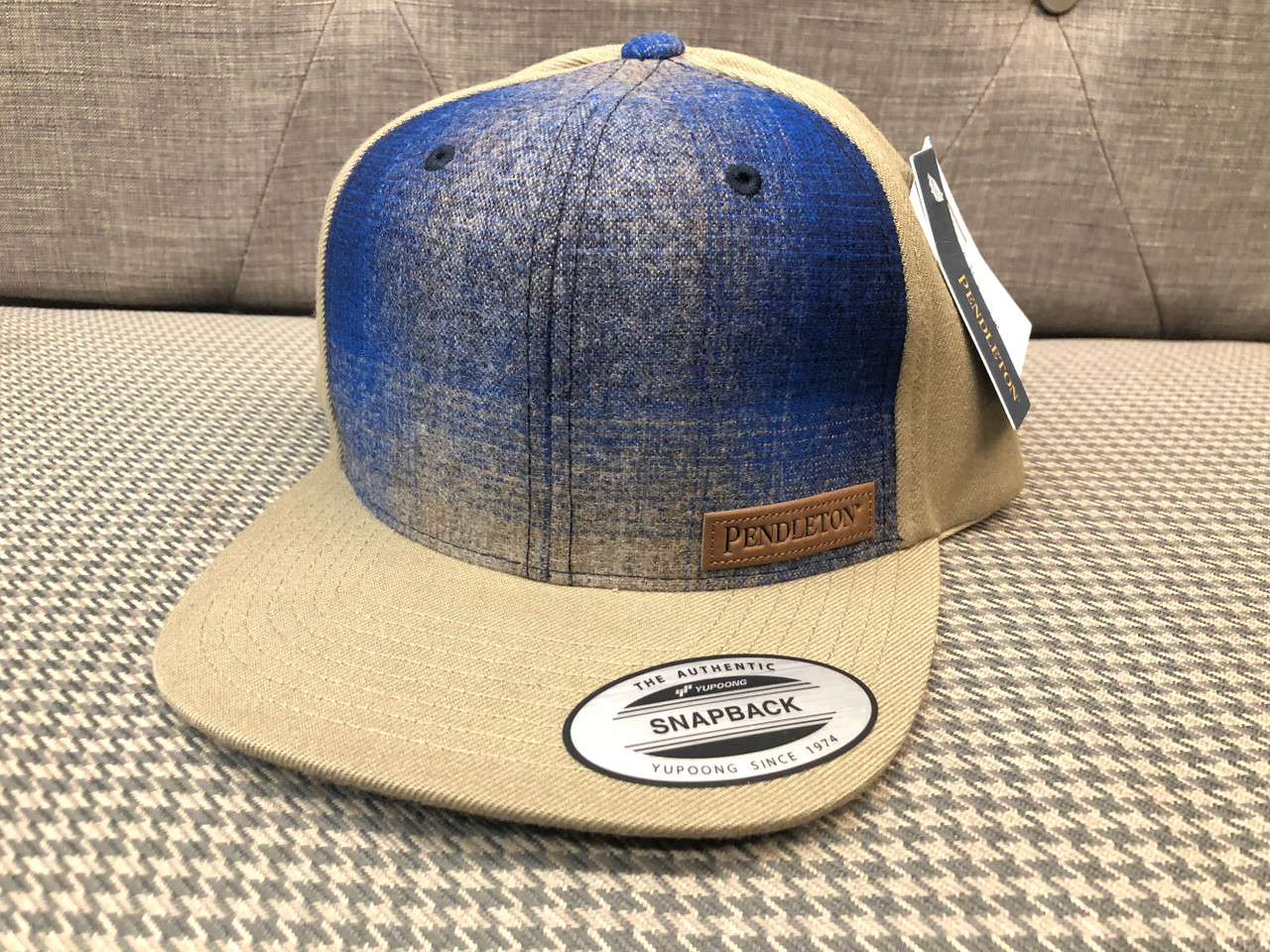 Pendleton Cap Solid Tan With Blue Tan Ombre Front