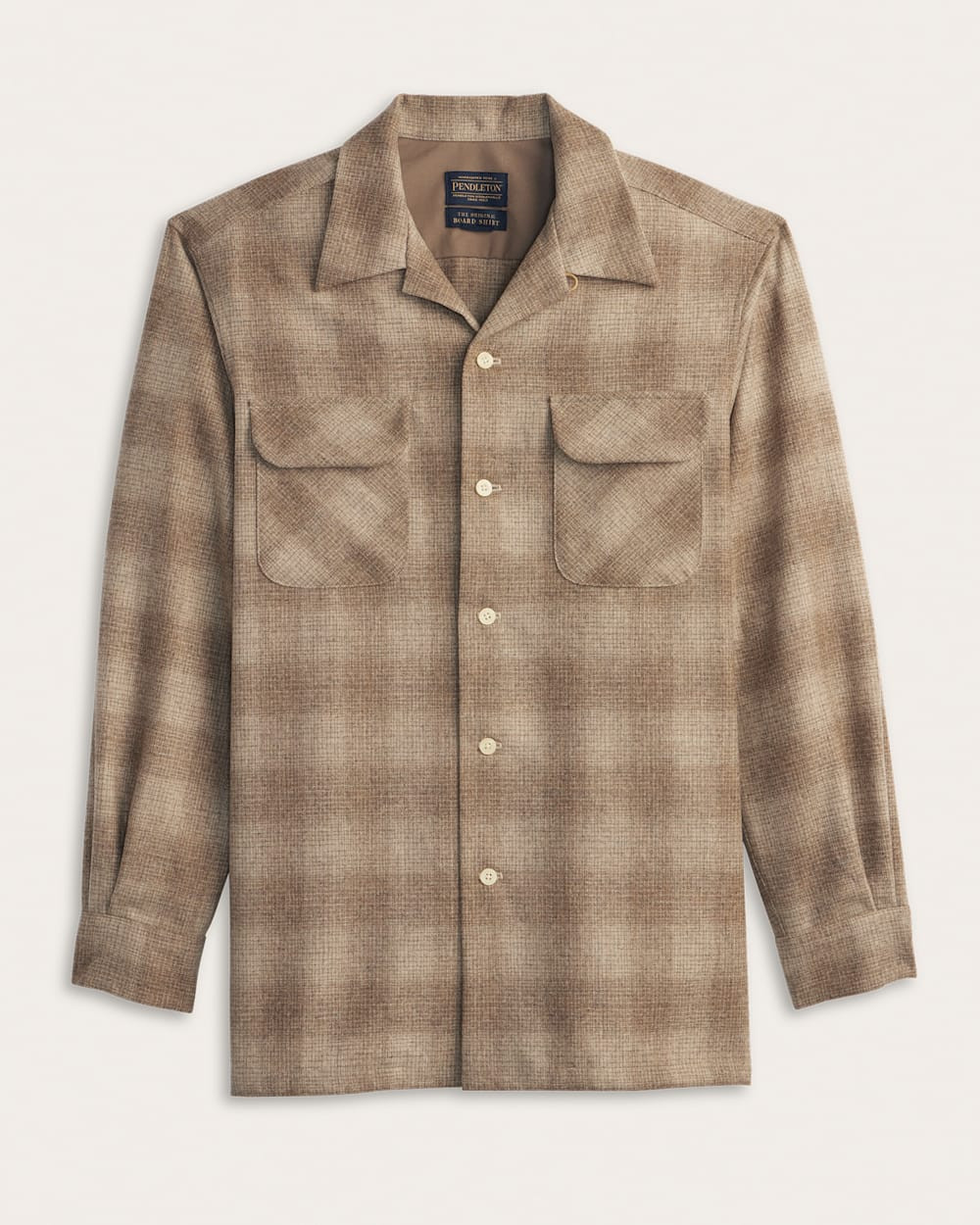 Fall 2025 Pendleton Tan Mix Shadow Plaid Fall 2025 Pendleton Board Shirt