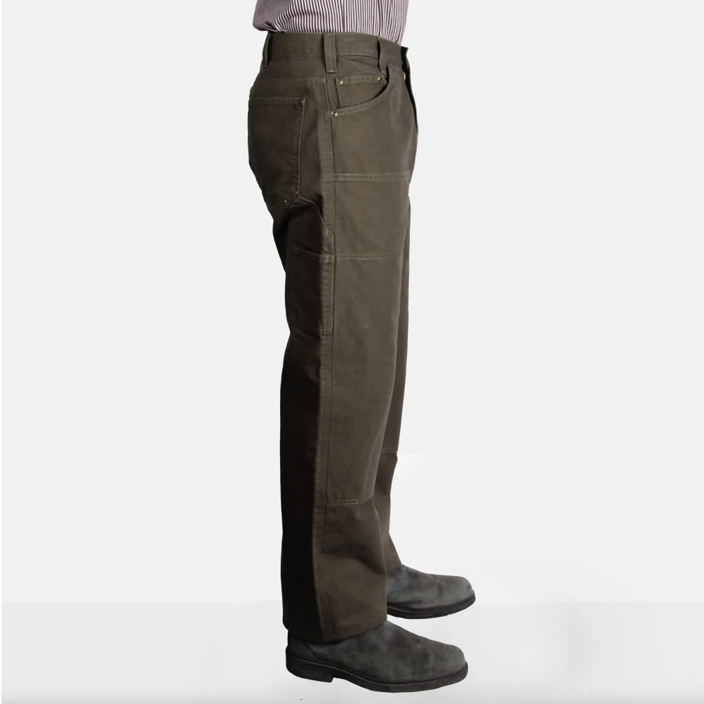 Ben Davis Double Knee Canvas Carpenter Pants Olive Color