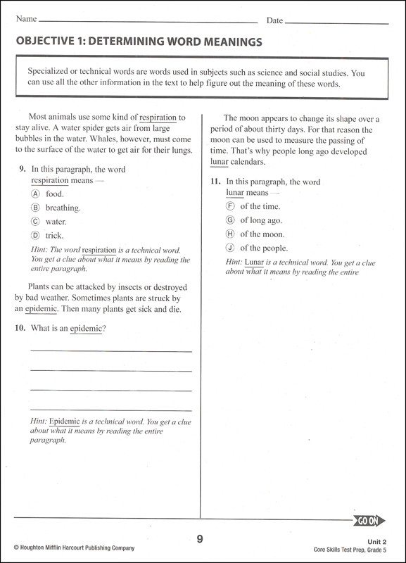 Core Skills: Test Preparation Grade 5 - Classroom Resource Center