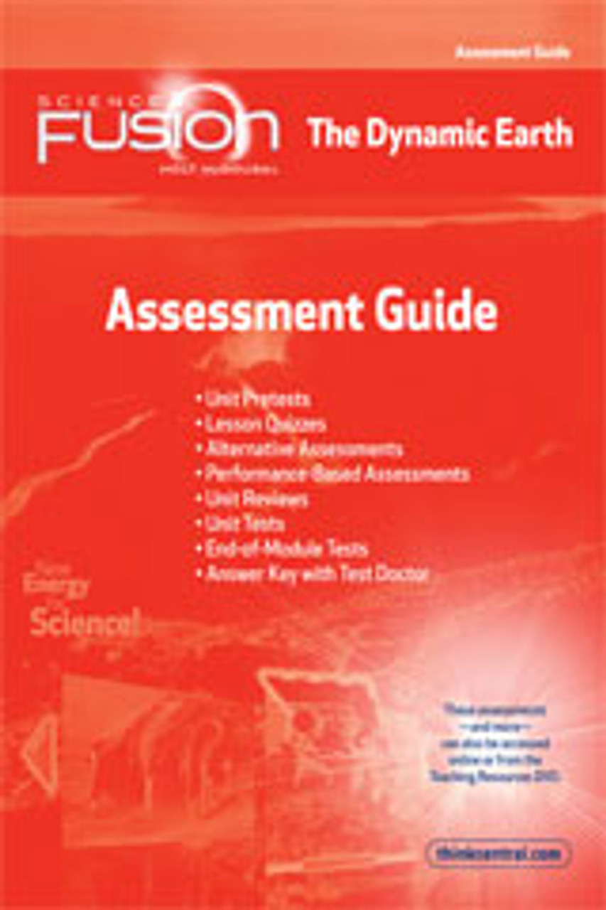 Science Fusion Grade 6-8 Module E: The Dynamic Earth Assessment Guide ...