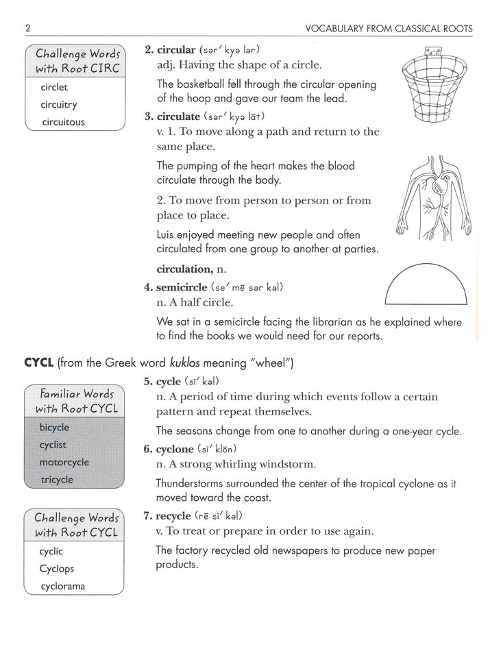 Vocabulary from Classical Roots Grade 5 - Book 5 - Classroom Resource ...