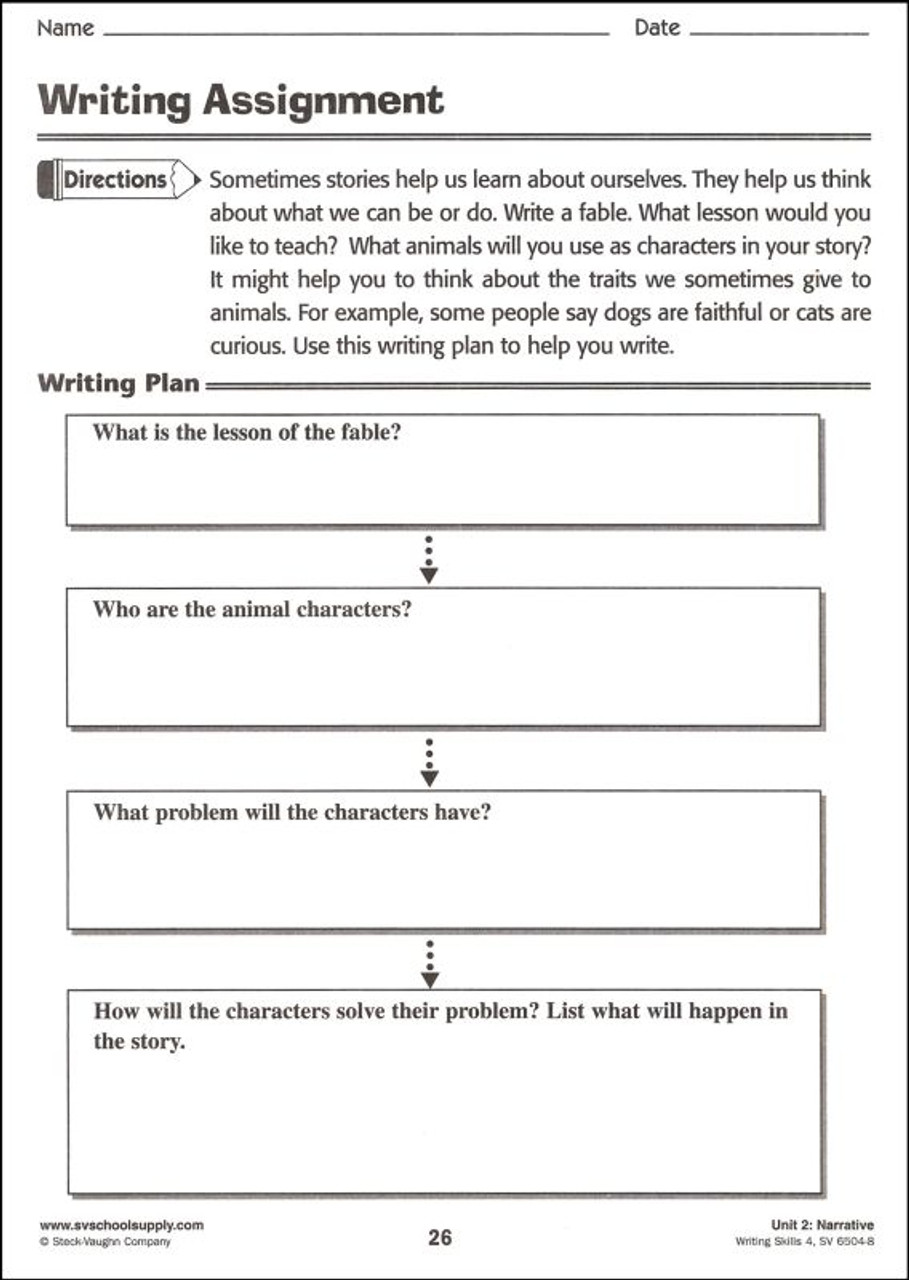 Writing Skills Grade 4 - Classroom Resource Center