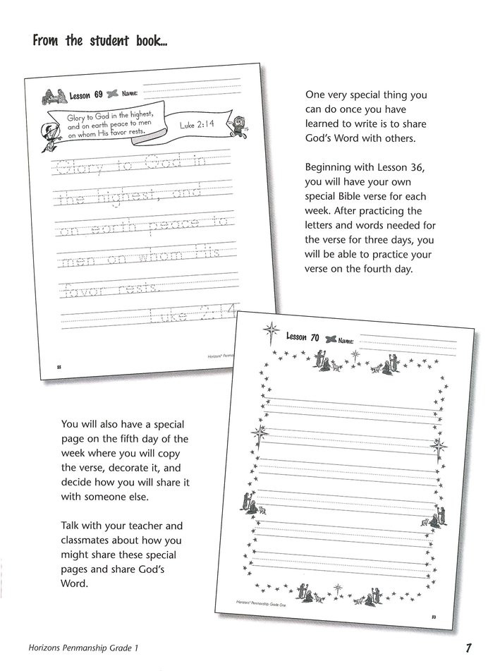 Horizons Penmanship Grade 1 Complete Set - Classroom Resource Center