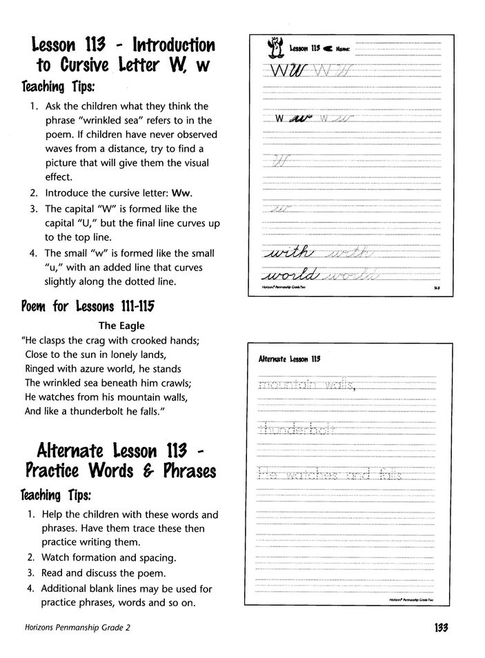 Horizons Penmanship Grade 2 Complete Set - Classroom Resource Center