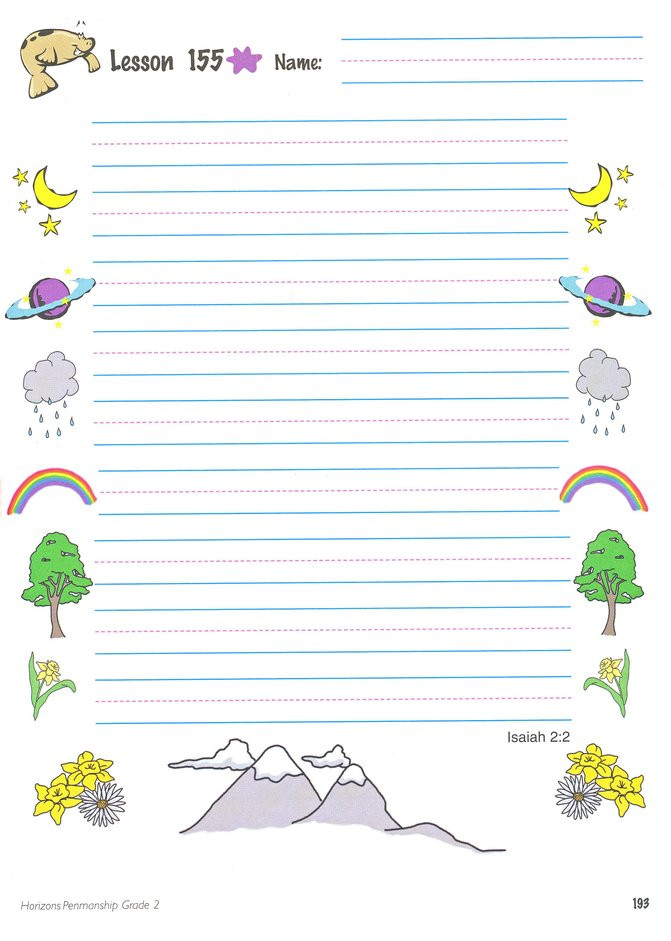 Horizons Penmanship Grade 2 Complete Set - Classroom Resource Center