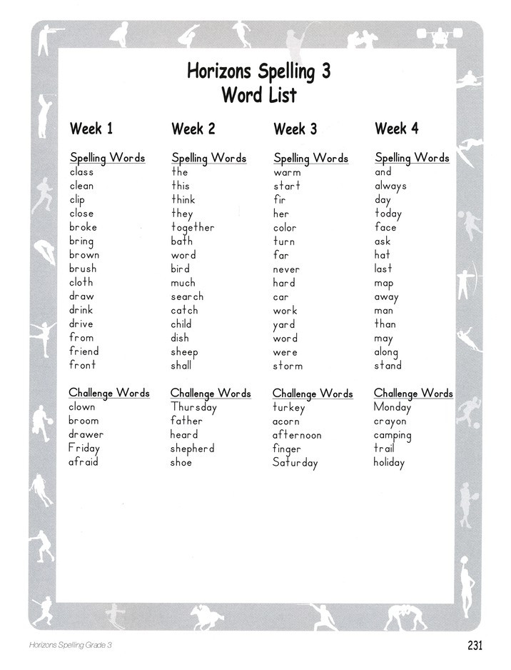 Horizons Grade 3 Spelling & Vocabulary Complete Set - Classroom ...