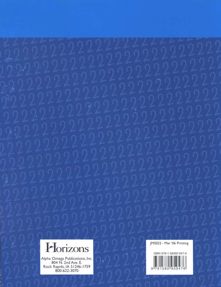 Horizons Grade 2 Math Student Book 2 - Classroom Resource Center